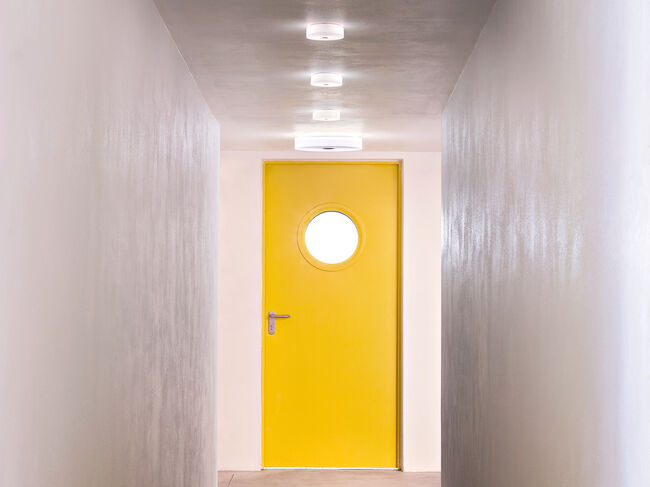 Mini Button Modern Ceiling Lamp by Piero Lissoni | Flos USA