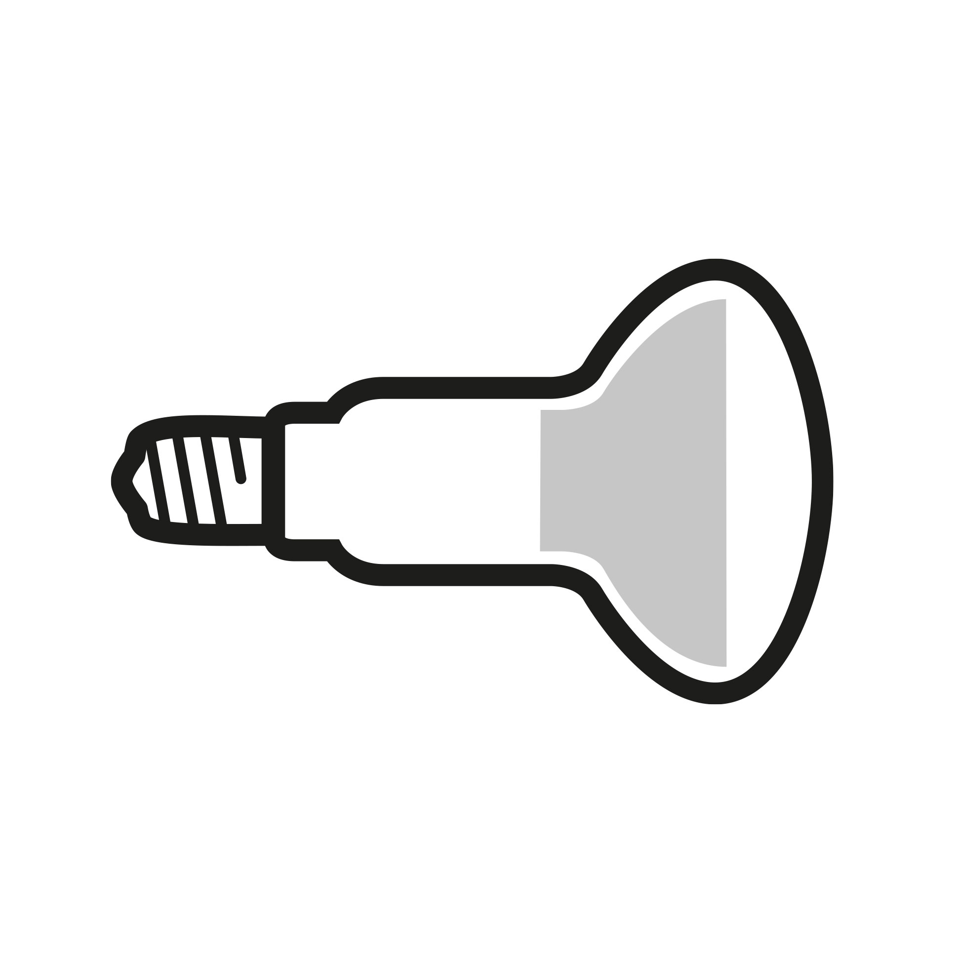 LED Reflector Lamp Wide Flood Clear E14 4W 2700K R50 Non Dimmable